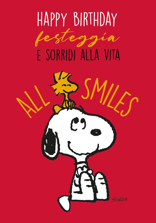 Biglietto Snoopy Compleanno Smile Marpimar 2022 | Libraccio.it