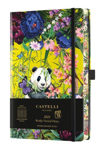 Agenda Castelli Milano EDEN Panda Diary 2024 13x21 cm Settimanale ...