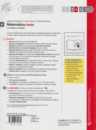Matematica.rosso. Con Maths in english. Per le Scuole superiori. Vol. 4 ...
