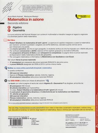 Matematica in azione. Tomi E-F:Algebra-Geometria. Per la Scuola media ...