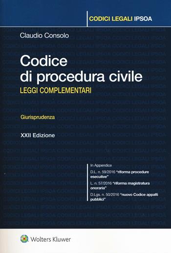 Codice di procedura civile. Leggi complementari. Giurisprudenza ...