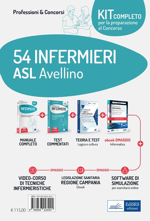 Kit concorso 54 infermieri ASL Avellino. Volumi per la preparazione al ...