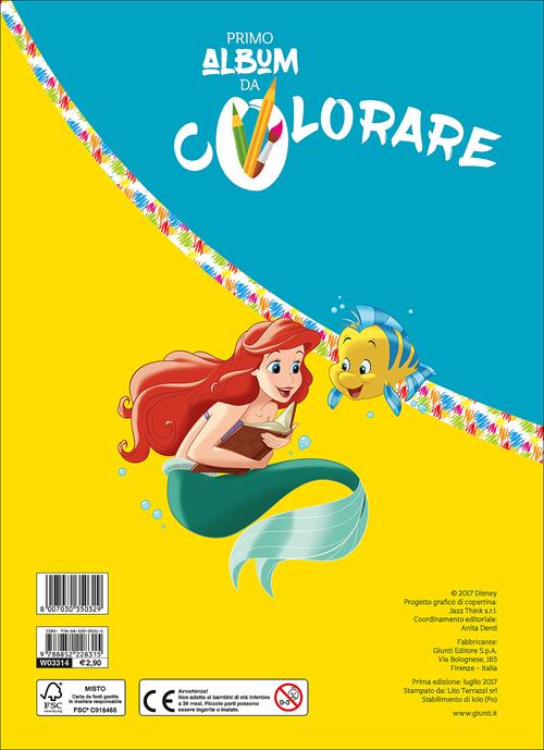 La sirenetta. Primo album da colorare - Libro Disney Libri 2017, Primo ...