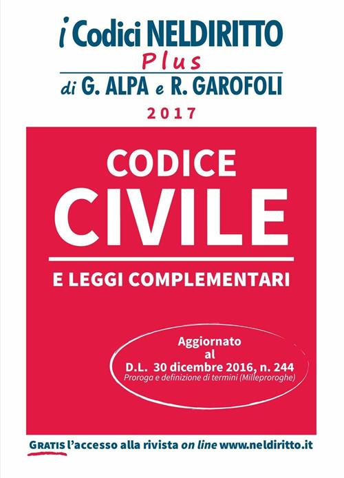 Codice civile - Chiara Ingenito - Libro Neldiritto Editore 2017, Codici ...