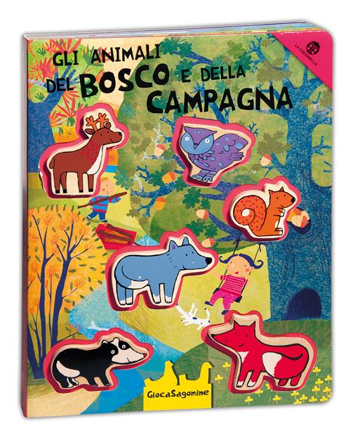 Gli animali del bosco e della campagna. Giocasagomine. Ediz. illustrata ...