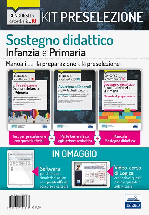 Kit preselezione sostegno didattico nella scuola dell'infanzie primaria ...